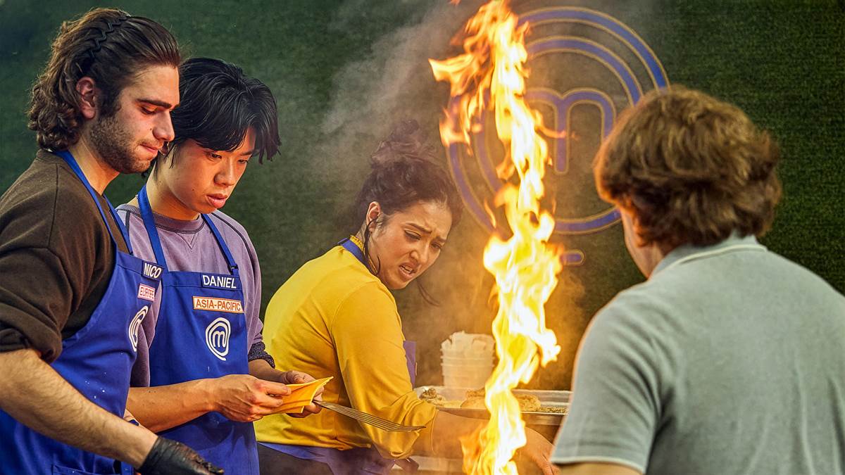 MasterChef Global Gauntlet’s First Team Challenge Goes Up in Flames