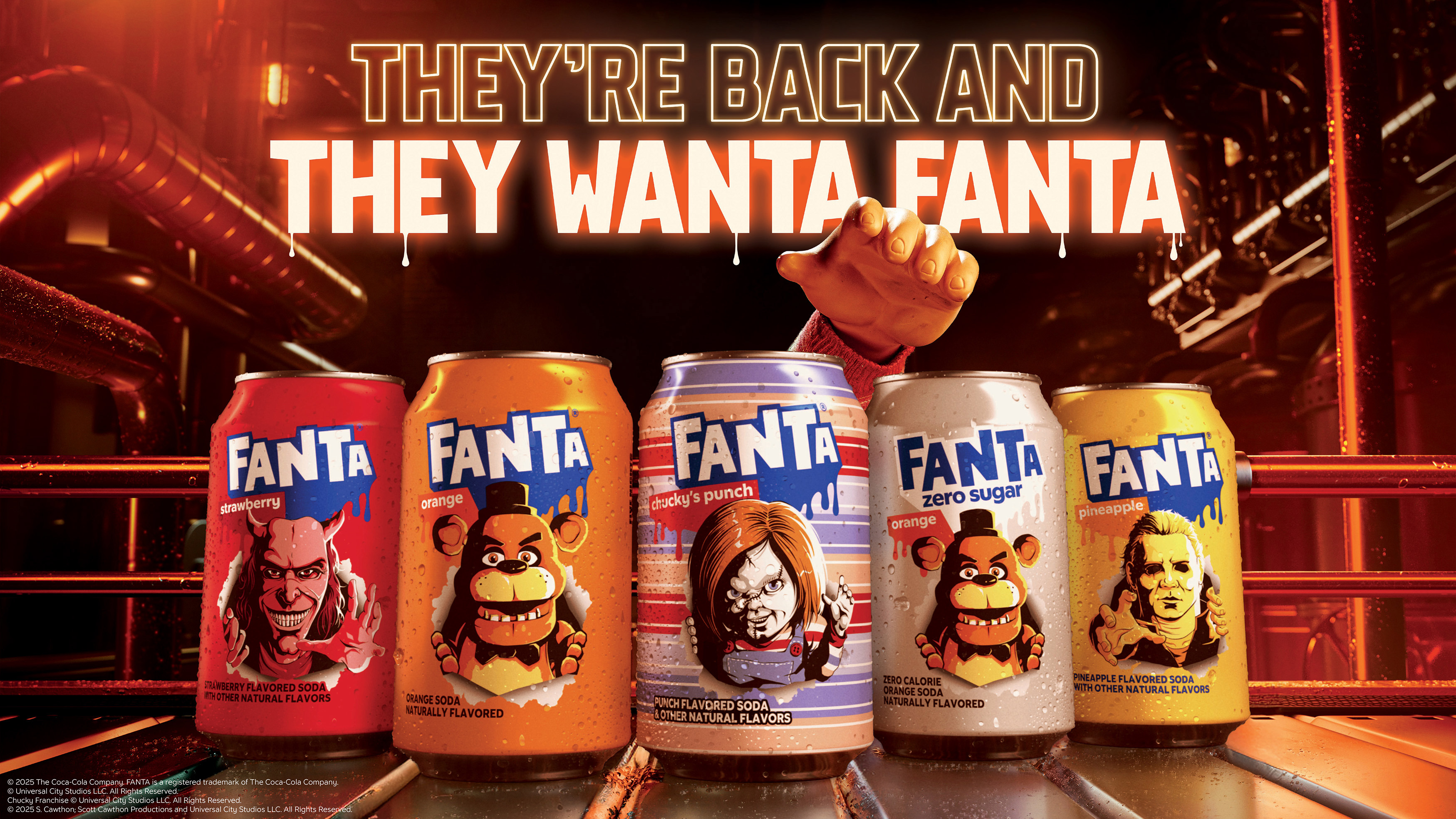 Horror Icons Take Over Halloween With Fanta's Spooky Beverages